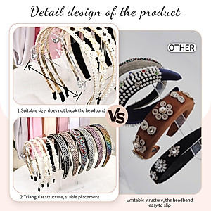 AOFLLU Headband Holder Scrunchie Holder, Headband Organizer Headband Stand, Hair Accessories Organizer Storage Rack for Women and Girls