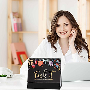 Desk Calendar 2024 | Calendar for Tired-Ass Women | Fu-ck it 2024 Calendar | Sweary Calendar Planner | 2024 Calendar Monthly to View Planner for Family School Office