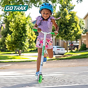 Gotrax Scout Electric Scooter for Kids Ages 4-7, Max 3 Miles Range and 6Mph Speed, 5" Flash Front Wheel and Unique Pedal Light, UL2272 Certified Aprroved Electric Kick Scooter for Boys Girls Blue