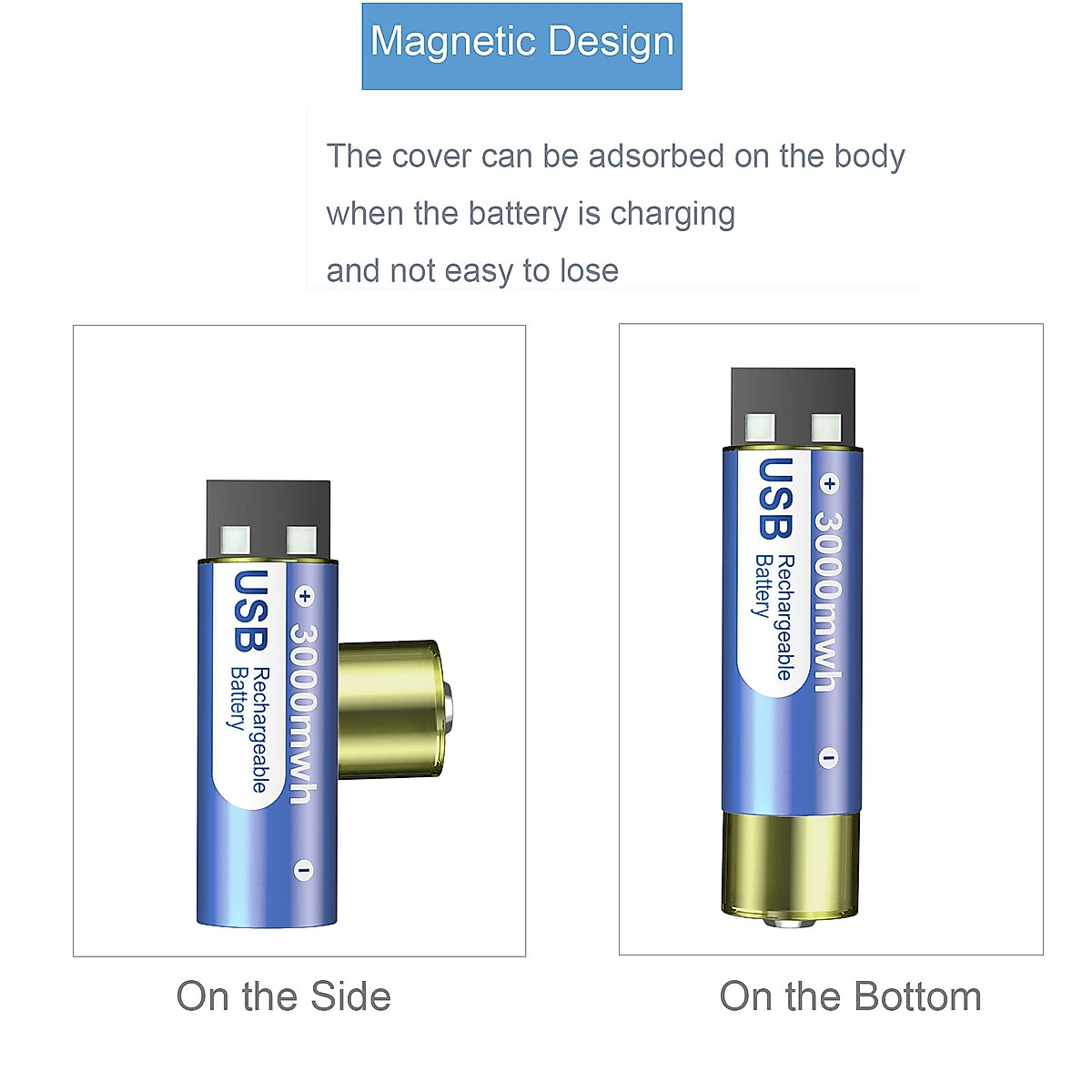 Palowextra AA Lithium Li-ion Rechargeable Batteries 3000mWh, USB Double A Battery 1.5V Constant Output Fast Charging (6 Count)