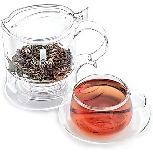 VAHDAM, Imperial Tea Maker - 16oz, Bottom Dispensing Tea Pot | Drain-Tap Technology, All-In-One Tea Kit | Best Tea Pot With Infusers For Loose Tea | Tea Steeper | Gift For Tea Lovers