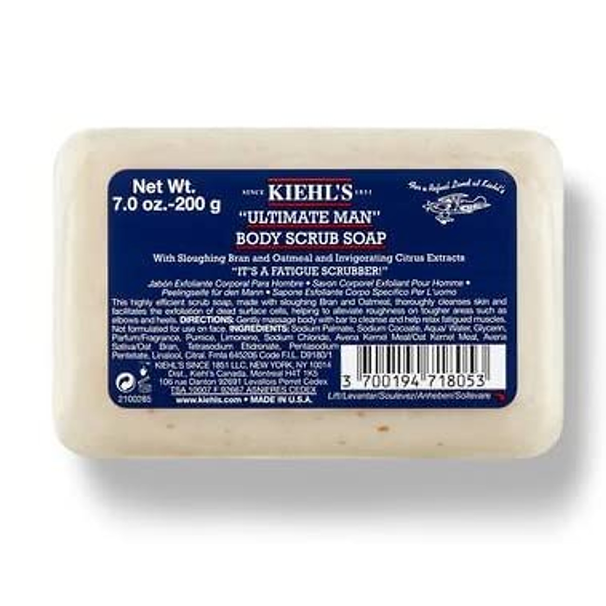 KIEHL'S Ultimate Man Body Scrub Soap 80413700 200g. Hot Items by kotala