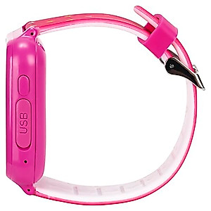 Barbie Kids Smart Watch - Interactive Touchscreen with Games, Selfie Camera, Step Tracker, Alarm, and Stylish Printed Silicone Strap - Fits Wrists 5.5" to 8.5"