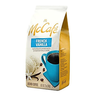 McCafe French Vanilla, Flavored Light Roast Ground Coffee, 12 oz Bag
