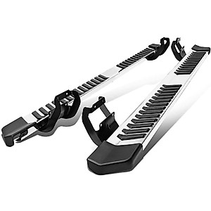 Auto Dynasty 6" Running Boards Compatible with 2015-2022 Ford F-150 F-250 F-350 Super Crew Cab, Stainless Steel Nerf Bar, Chrome Side Step Rails