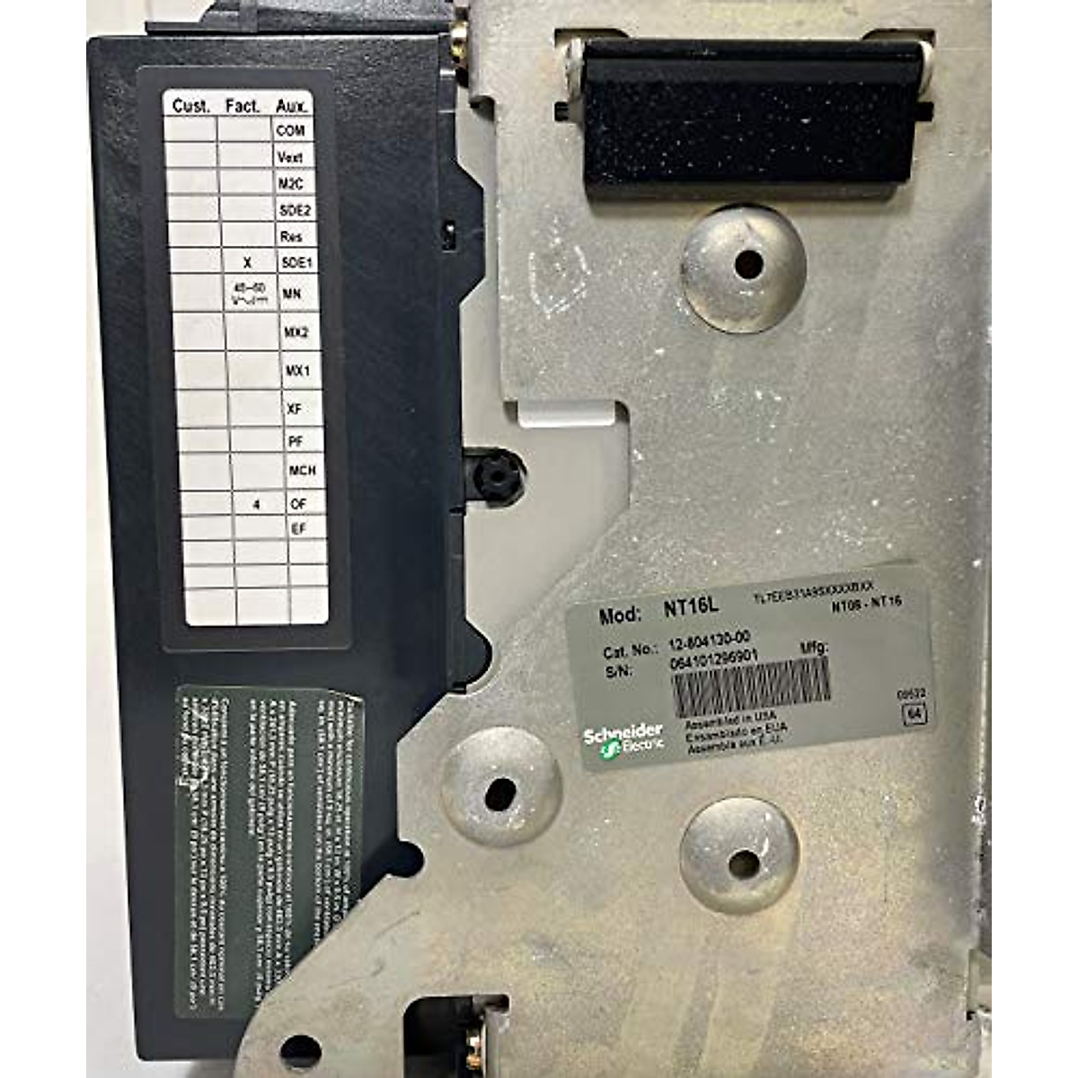 Square D NT16L 1600A Masterpact Circuit Breaker 12-804130-00 w/Shunt 1600 Amp