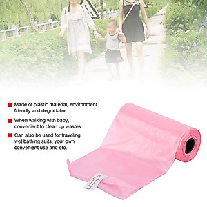 20 Rolls Diaper Bags, 28 x 17 x 2 cm Diaper Bag Waste Pick Up Bag for Newborn, Helpful Baby Item,