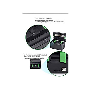 N/A 108mm Thermal Label Barcode Printer USB Label Maker Printer Thermal Printer DT108B