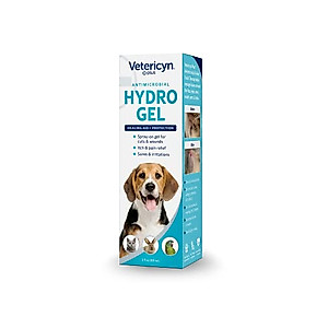 Vetericyn Plus Dog Wound Care Hydrogel Spray | Healing Aid and Wound Protectant, Sprayable Gel to Relieve Dog Itchy Skin, Safe for All Animals. 3 Ounces