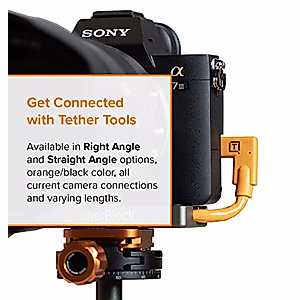 Tether Tools TetherPro USB-C to USB A Female Adapter (Extender) Cable | for Fast Transfer and Connection Between Camera and Computer | High Visibility Orange | 15 Feet (4.6 m)