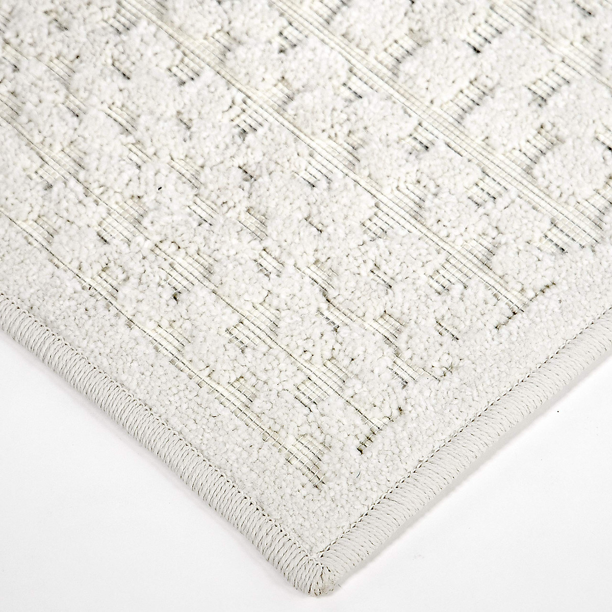 My Texas House Quail Hallow Rug - 1'11" X 7'6" Runner In Natural, High-Low, Geometric Design, Indoor Outdoor Patio And Home Decor