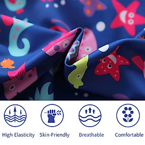 Baby Boys One Piece Swimwear Toddler Zipper Bathing Suit Kids Swimsuit Shark Rash Guards Surfing Suit with Hat UPF 50+ (12-18Months)