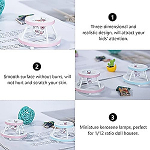 Amosfun Stand Learning Walker Toy Doll House Foldable Activity Baby Walker Activity Walker and Rocker Miniature