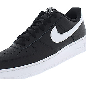 NIKE Men's Low-Top Sneakers Basketball Shoe, Black White, 9