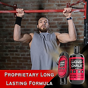 PowerGrip Liquid Chalk - Ultimate Grip Enhancer for Gym, Weightlifting, Climbing & Powerlifting - Long-Lasting Gymnastics Chalk for Rock Climbing, Cheer, and Lifting - Superior Hold, No Mess