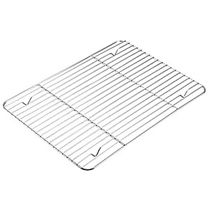Stainless Steel Grid Wire Rack Cooling Rack Nonstick Wire Baking Rack Metal Mesh Cookie Rack Mesh Oven Rack for Cooking Drying Roasting Grilling