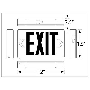 Exit Sign with Cord