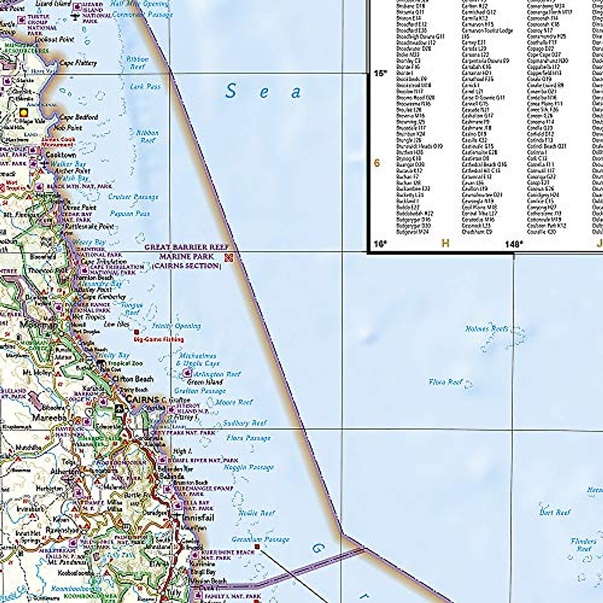 Australia East Map (National Geographic Adventure Map, 3502)