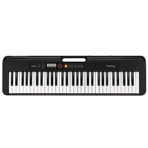 Casio CT-S200BK 61-Key Premium Keyboard Pack with Stand, Headphones & Power Supply, Black (CAS CTS200BK PPK) | Casio SP-20 Upgraded Piano-Style Sustain Pedal, Black