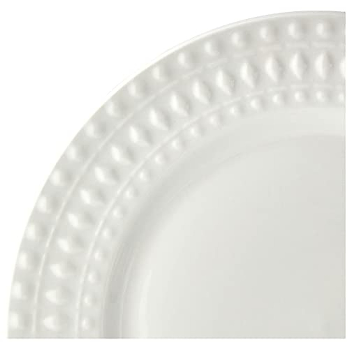 Elle Décor Amelie Round Dinnerware Set – 16-Piece Porcelain Dinner Set w/ 4 Dinner Plate, 4 Salad Plates, 4 Bowls & 4 Mugs – Unique Gift Idea Any Special Occasion or Birthday
