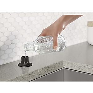 KOHLER 1995-BL Contemporary Design soap/Lotion Dispenser, Matte Black