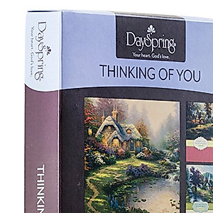 DaySpring - Inspirational Boxed Cards - Thomas Kinkade - Thinking of You - Cottage - 51729,Multi