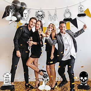 Till Death Do Us Party Bachelorette Party Decorations Bride or Die Party Honeycomb Centerpieces Rip Single Life Bridesmaid Party Decor for Bridesmaid Favor Bride to Be Gift Bridal Shower Supplies