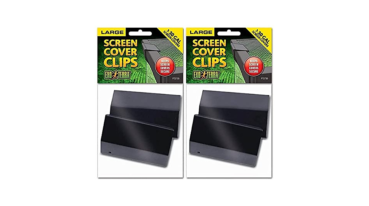Exo Terra Terrarium Screen Cover Clips - 2 Pack