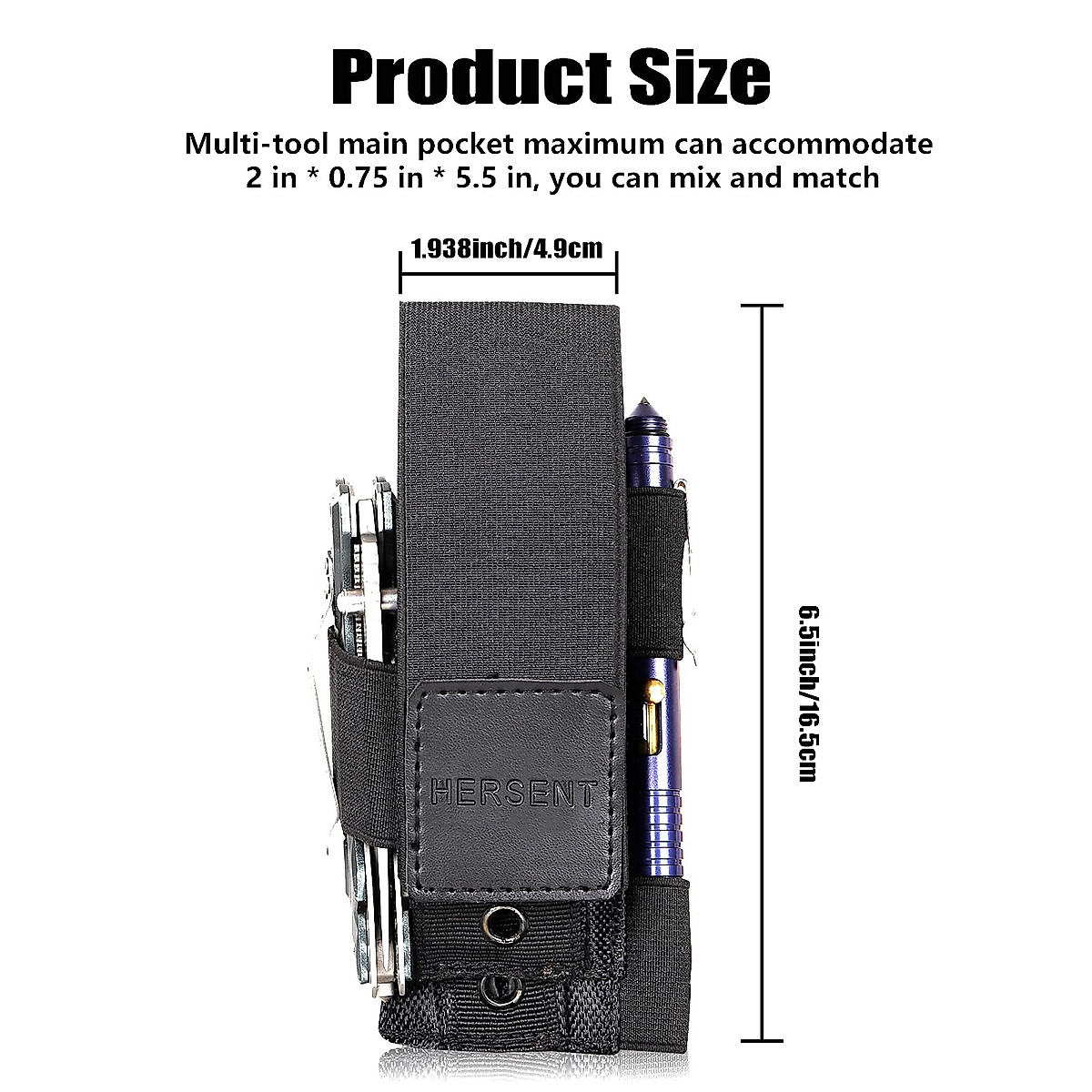 Multitool Sheath, Multitool Sheath for Belt, Folding Knife Sheath Pouch for Belt, Belt Pouches for Men,Multi-Purpose Tool Holder,Tactical Carrying Case Pouch Men’s Waist Pocket Rescue Essential