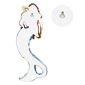 Bownew Resin Ocean Theme Wall Decor Hanging Coastal and Beach Style Wall Decorations for Bathroom Living Room and Outdoor Area, Mermaid