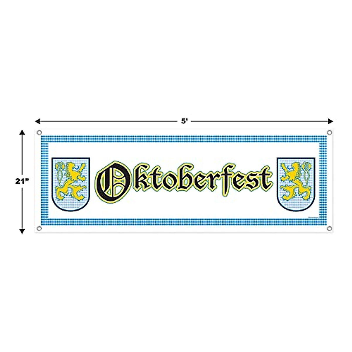 Oktoberfest Sign Banner Party Accessory (1 count) (1/Pkg)