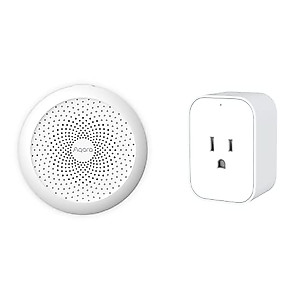 Aqara Smart Plug Plus Aqara Hub M1S, Zigbee, with Energy Monitoring, Overload Protection, Scheduling and Voice Control, Compatible with Alexa, Google Assistant, IFTTT, and Apple HomeKit Compatible