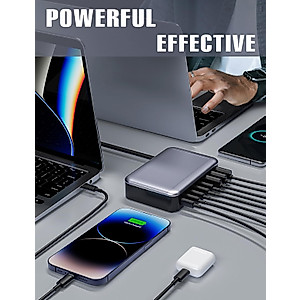 240W USB C Charger, 8 Port Fast USB C Charging Station, 65W Type C Laptop Fast Charger, Compatible with MacBook Pro/Air iPad Pro/Air iPhone 14 13 12/Pro Max Galaxy Note S22 Pixel