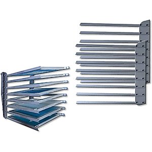 INTBUYING Screen Printing Frame Rack Shelf Storage Holder Screen Printing Squeegee Rack Screen Drying (8 Layer)
