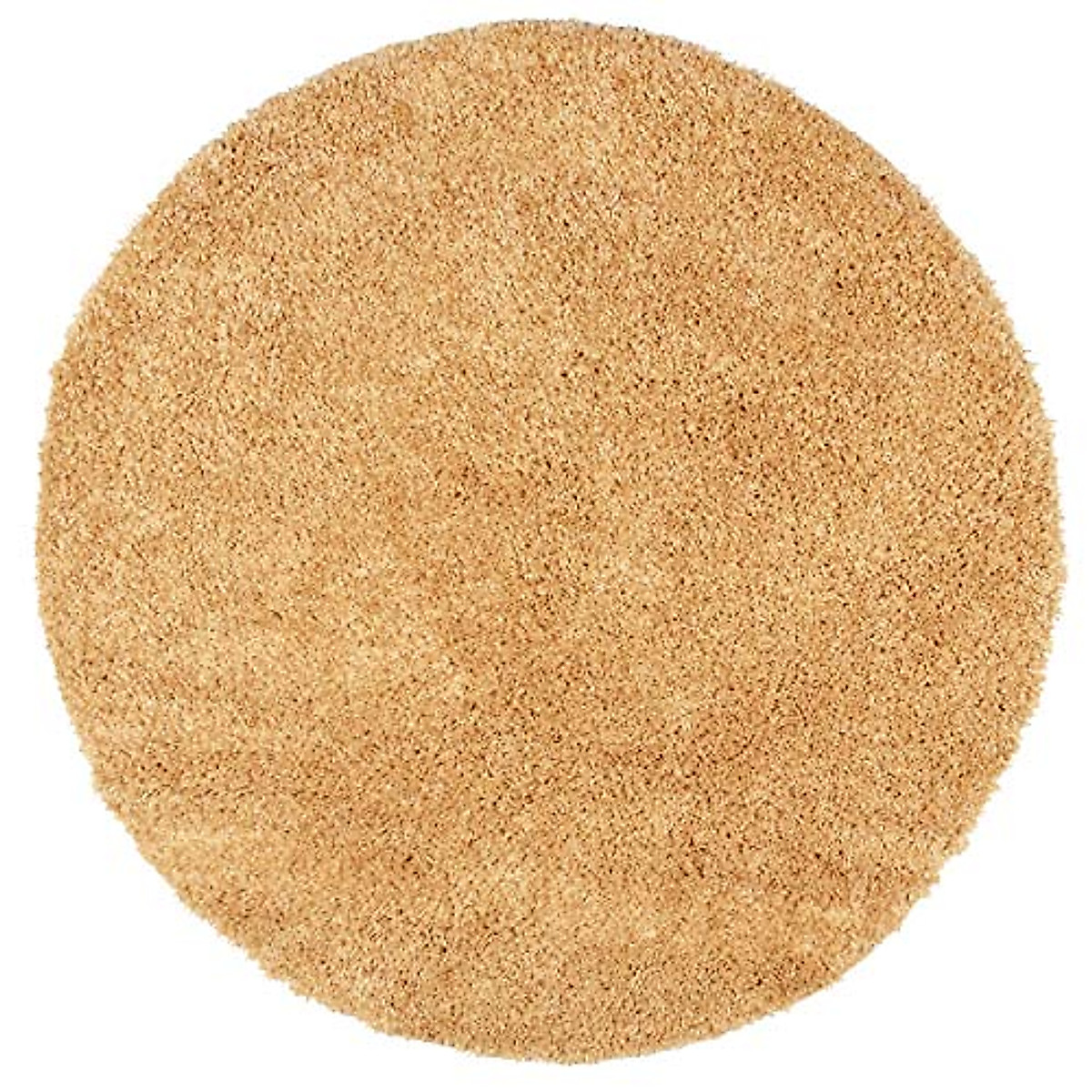 nuLOOM Belleza Shag Area Rug, 6' Round, Yellow