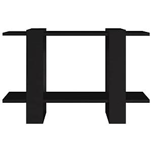 DYRJDJWIDHW Book Cabinet/Room Divider Shelving,Bookcase with Doors,White Bookcase,Suitable for Study, Bedroom, Office, Living Room,Black 31.5"x11.8"x20.1"