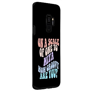 Galaxy S9 MIYA Cute Retro Girls Groovy MIYA Personalized Name Case