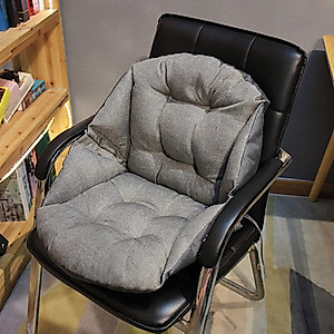 RUNLAIKEJI One-Piece Office Chair Cushion,Thickened and Soft Chair Cushion,Non Slip seat Cushion,Desk Chair Cushion with tie,Office Chair Cushions for Back,Suitable for Home and Office use