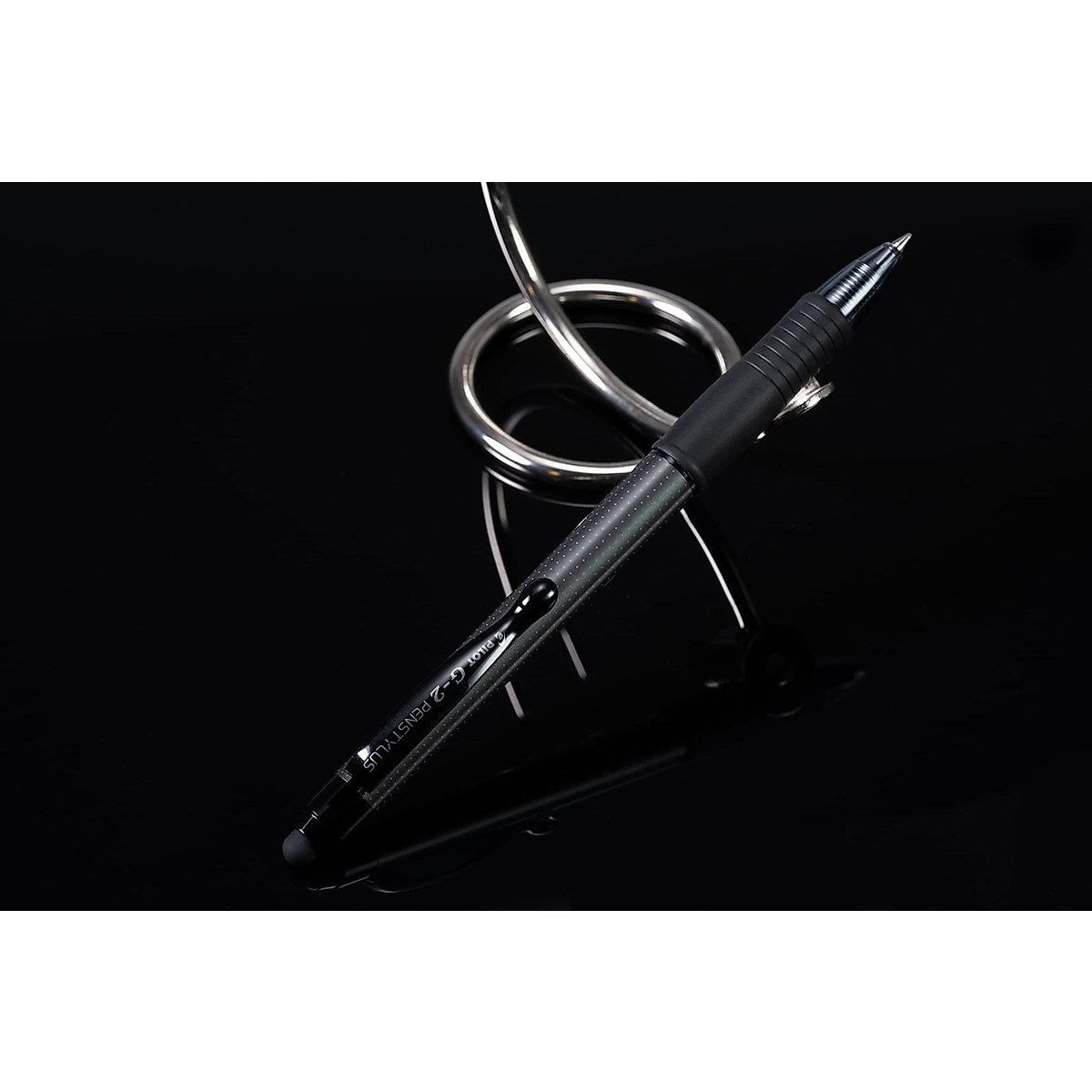 PILOT G2 Pen Stylus Fine Black Ink with Gray Barrel 2-Pack (34309)