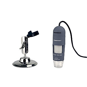 Celestron Deluxe Handheld Digital Microscope, Capture Your Discoveries, (44302-C), Grey
