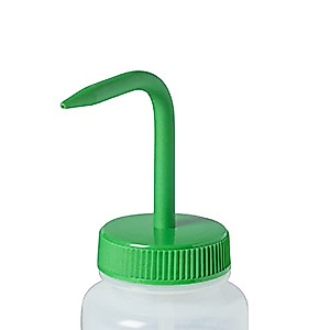 United Scientific™ UniSafe™ Laboratory Grade Wide Mouth LDPE Vented Wash Bottle, Methanol, 500mL (16oz), 4-Color, Pack of 6