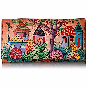 Anna by Anuschka womens 1860 Wallet, Village of Dreams, 4 x 7.5 US