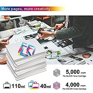 CHENPHON Remanufactured T748XL [High Capacity] Ink Cartridge Replacement for Epson 748XL 748 T748 T748XL to use with Epson Workforce Pro WF-6090 WF-6530 WF-6590 WF-8090 WF-8590 Printers (Color Set)