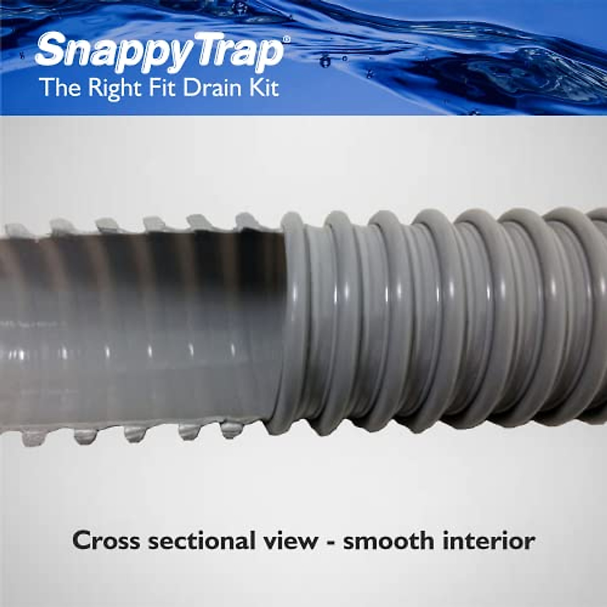Snappy Trap 1 1/2" Drain Kit for Single Kitchen Sinks, Bar Sinks and Laundry Sinks
