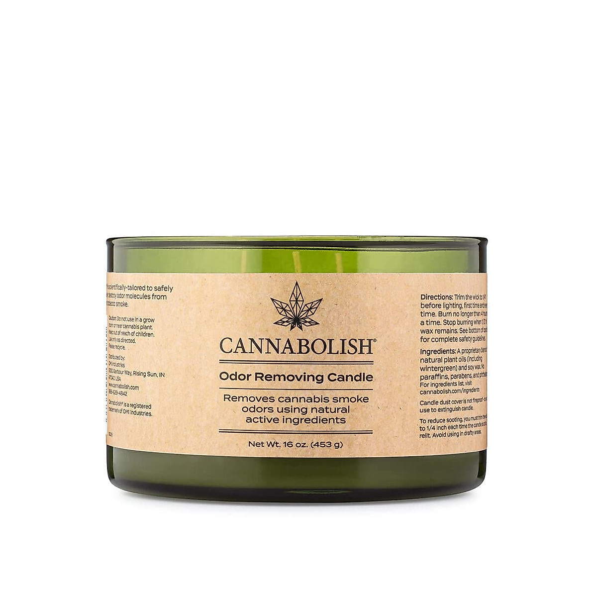 Cannabolish Odor Removing 3-Wick Candle, 16 oz