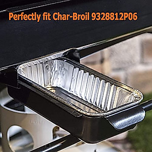 BBQ Future 20-Pack Aluminum Foil BBQ Grease Grill Drip Pans Replacement for Char-Broil 9328812P06, 7" L x3.5 W x1.5 D