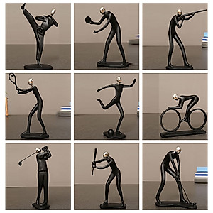 Athletes Statues,Tennis Player Sculptures Decoration for Bookshelf Office Home (Tennis)