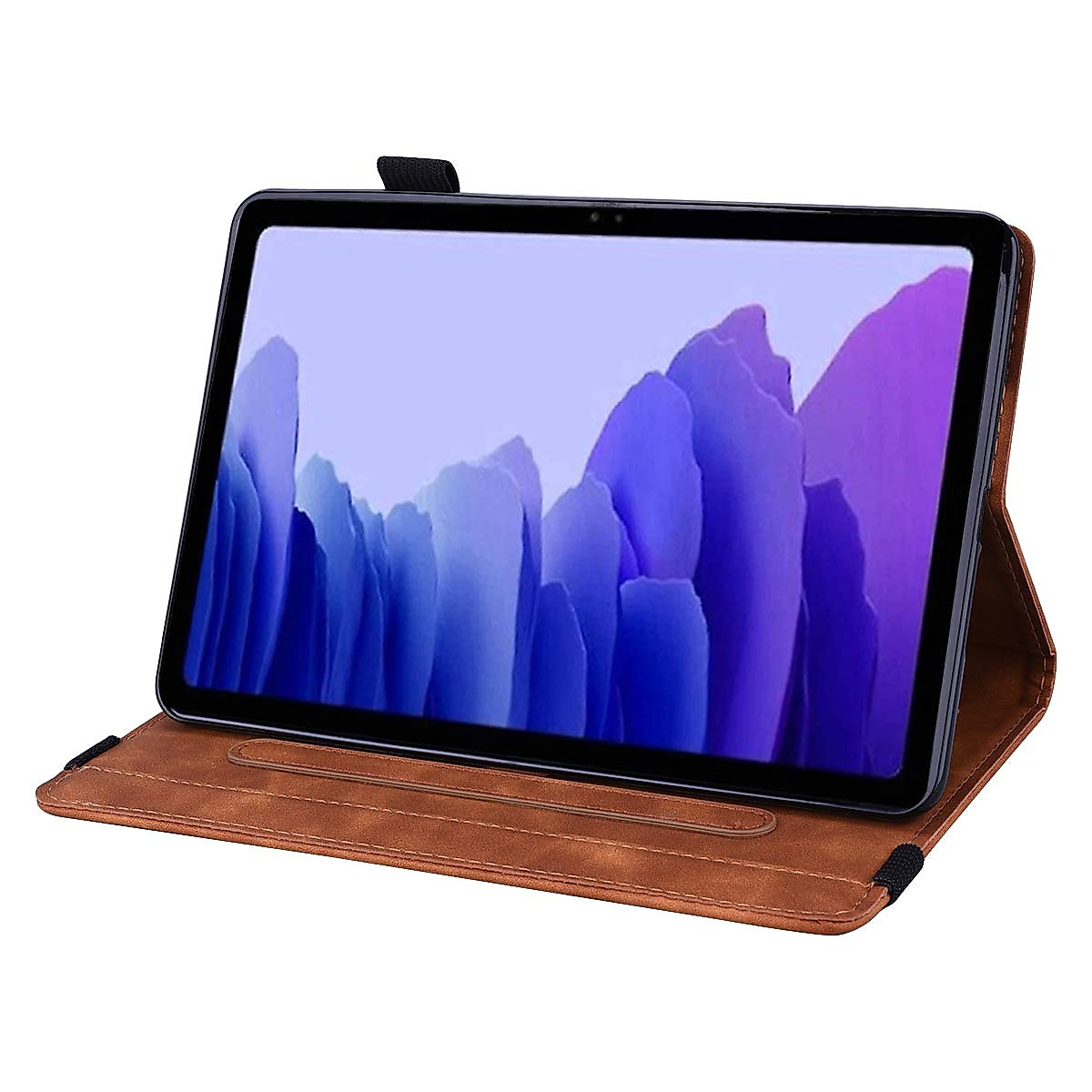 Case for Samsung Galaxy Tab A7 Lite 8.7 inch 2021 Case SM-T220 / T225 Premium PU Leather Folio Stand Cover Flip Shell with Card Slot Pen Holder for Galaxy Tab A7 Lite 8.7'' Tablet - Brown