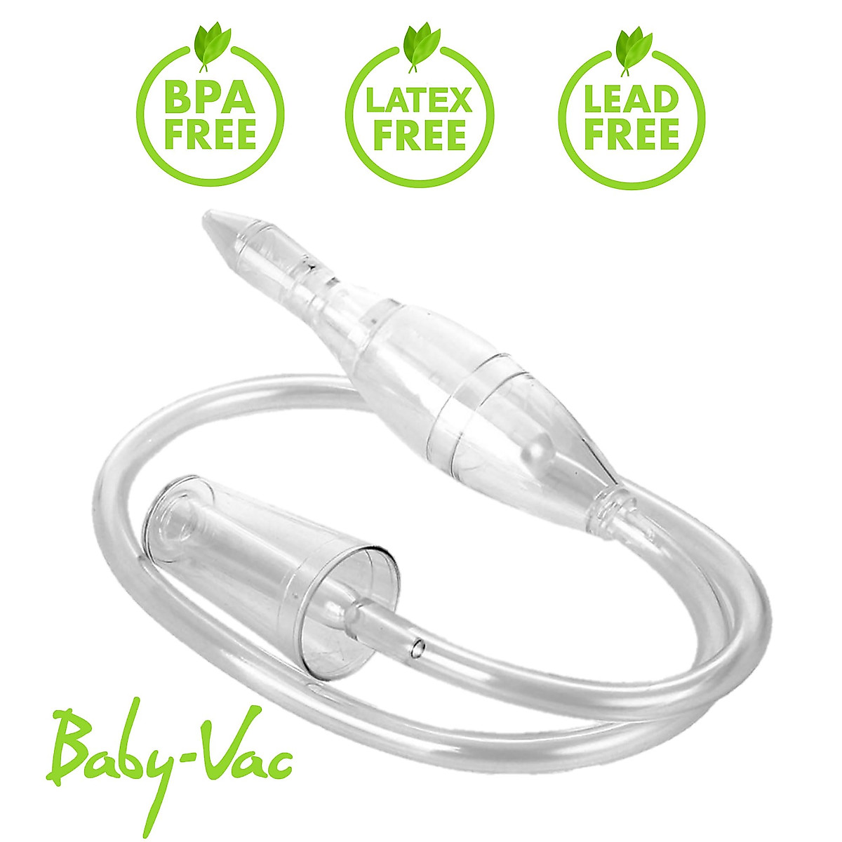 BABY-VAC Baby Nasal Aspirator Safe Hygienic Quick Best Results for Newborns and Toddlers
