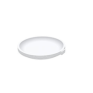 GoodCook Microwave Plates, Small, White, Set of 4